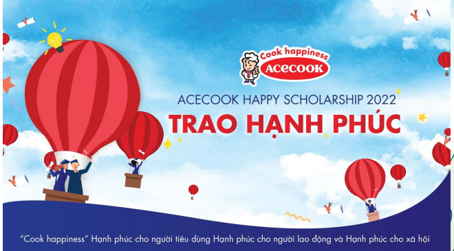 ACECOOK HAPPY SCHOLARSHIP 2022 “GÉT GO” - Công Ty CP Acecook Việt Nam