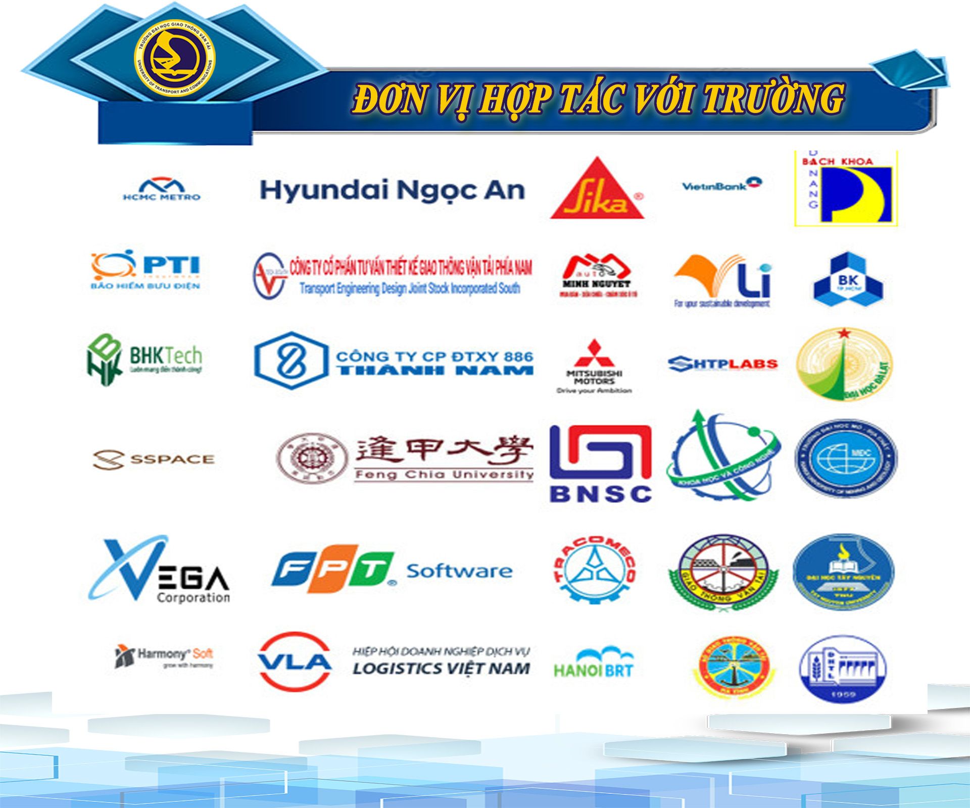 Đơn vị hợp tác - Trường Đại học GTVT Phân hiệu tại Tp. Hồ Chí Minh