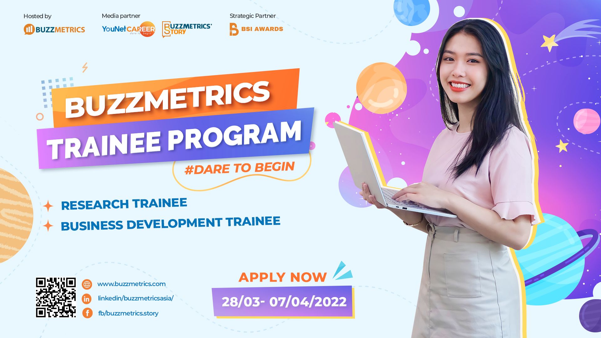 BUZZMETRICS TRAINEE PROGRAM 2022 – COMING SOON! - Trung tâm Hướng nghiệp - Tư vấn việc làm ...