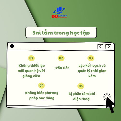 20 sai lầm sinh viên năm nhất thường mắc phải - Trung tâm Hướng nghiệp ...