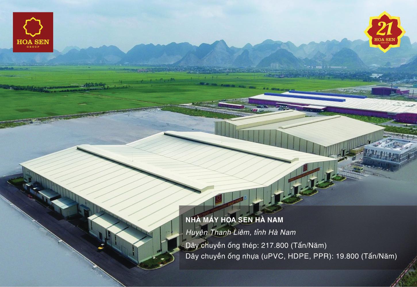 Hệ thống 10 Nhà máy của Tập đoàn Hoa Sen - Công ty Cổ phần Tập đoàn Hoa Sen