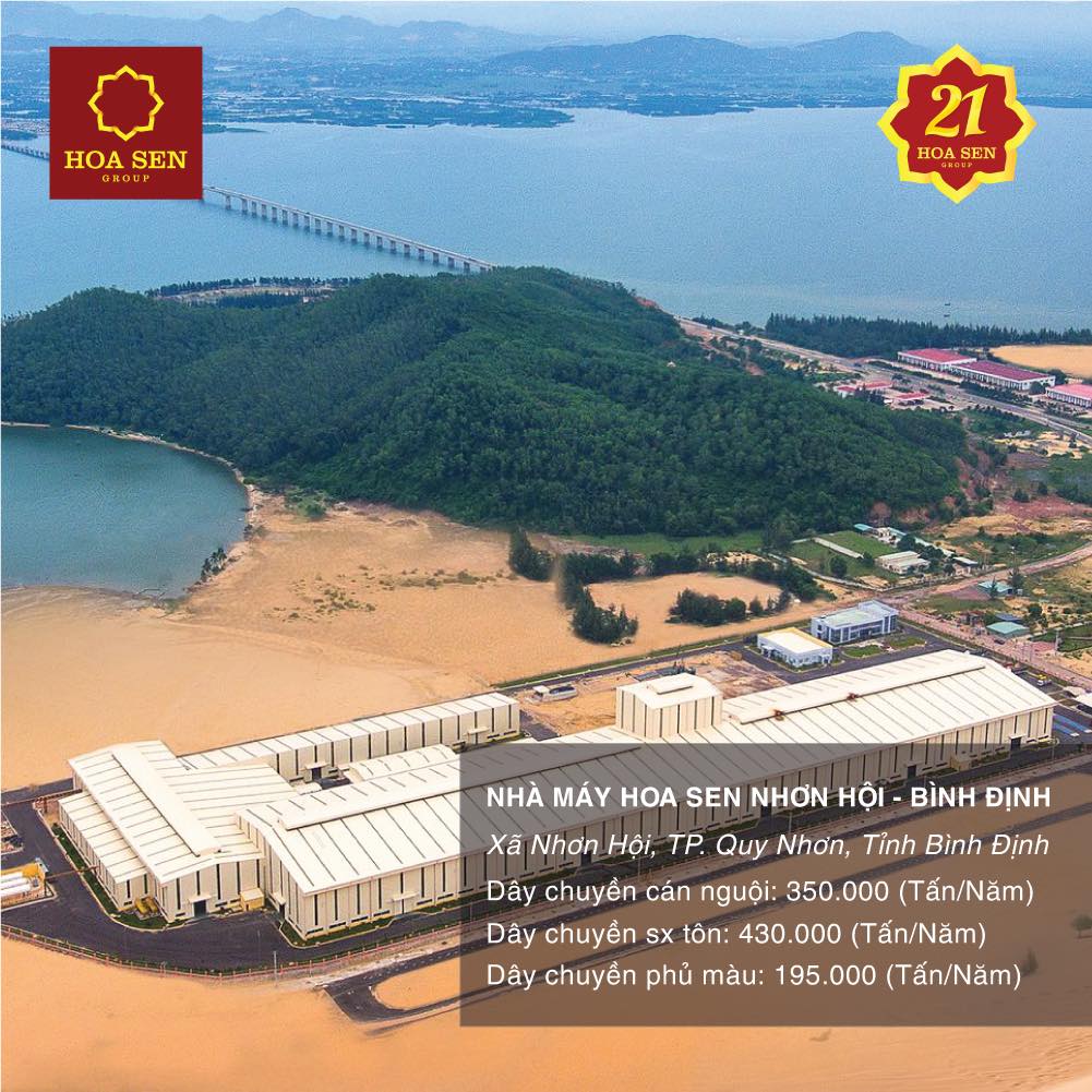 Hệ thống 10 Nhà máy của Tập đoàn Hoa Sen - Công ty Cổ phần Tập đoàn Hoa Sen