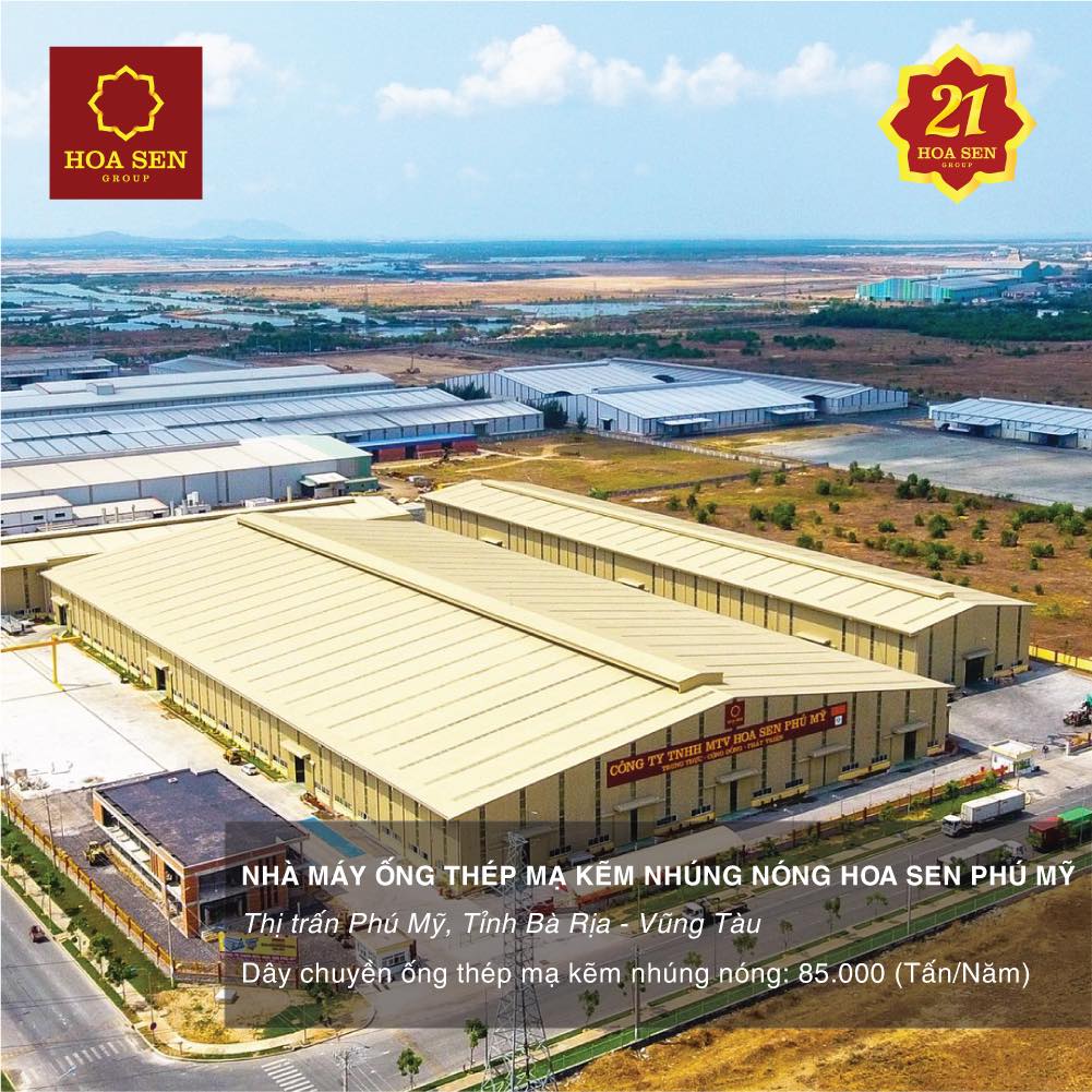 Hệ thống 10 Nhà máy của Tập đoàn Hoa Sen - Công ty Cổ phần Tập đoàn Hoa Sen